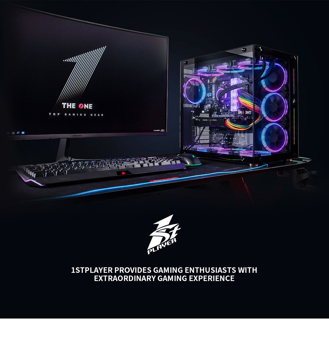 1STPLAYER BLACK | DK-3 | ATX / M-ATX | STRIKING FRONT PANEL DESIGN | M ...