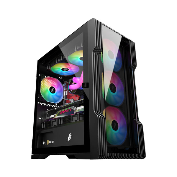 1STPLAYER T3-G | TRILOBITE | MID-TOWER GAMING CASE WITH FRONT MESH/TG ...