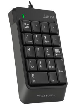 A4TECH FK13 NUMERIC KEYPAD | 18 LOW PROFIE KEYS | RETRACTABLE CABLE ...