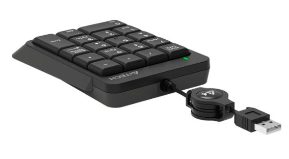 A4TECH FK13 NUMERIC KEYPAD | 18 LOW PROFIE KEYS | RETRACTABLE CABLE ...