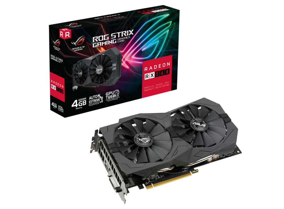 ASUS ROG-STRIX-RX560-4G-V2-GAMING ROG STRIX 560 V2 | 4 GB |GDDR5 | PCI – Makotek Computer Sales Inc