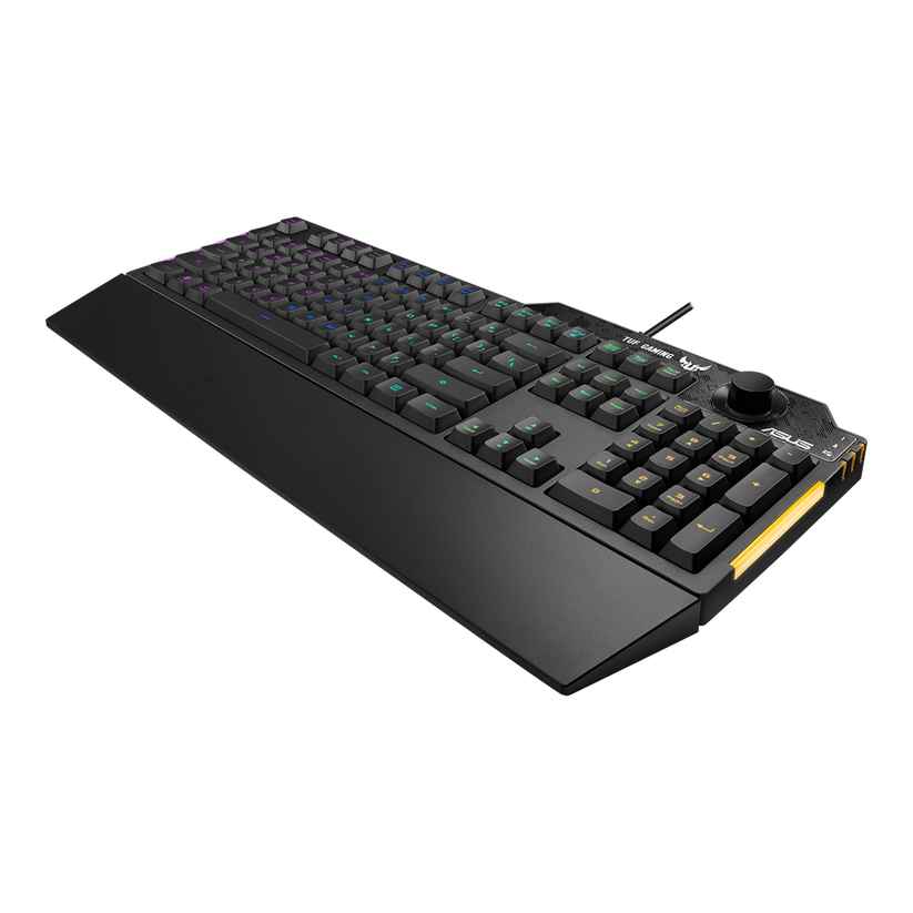 ASUS TUF GAMING K1 RGB WITH DEDICATED VOLUME KNOB, SPILL-RESISTANCE, S ...