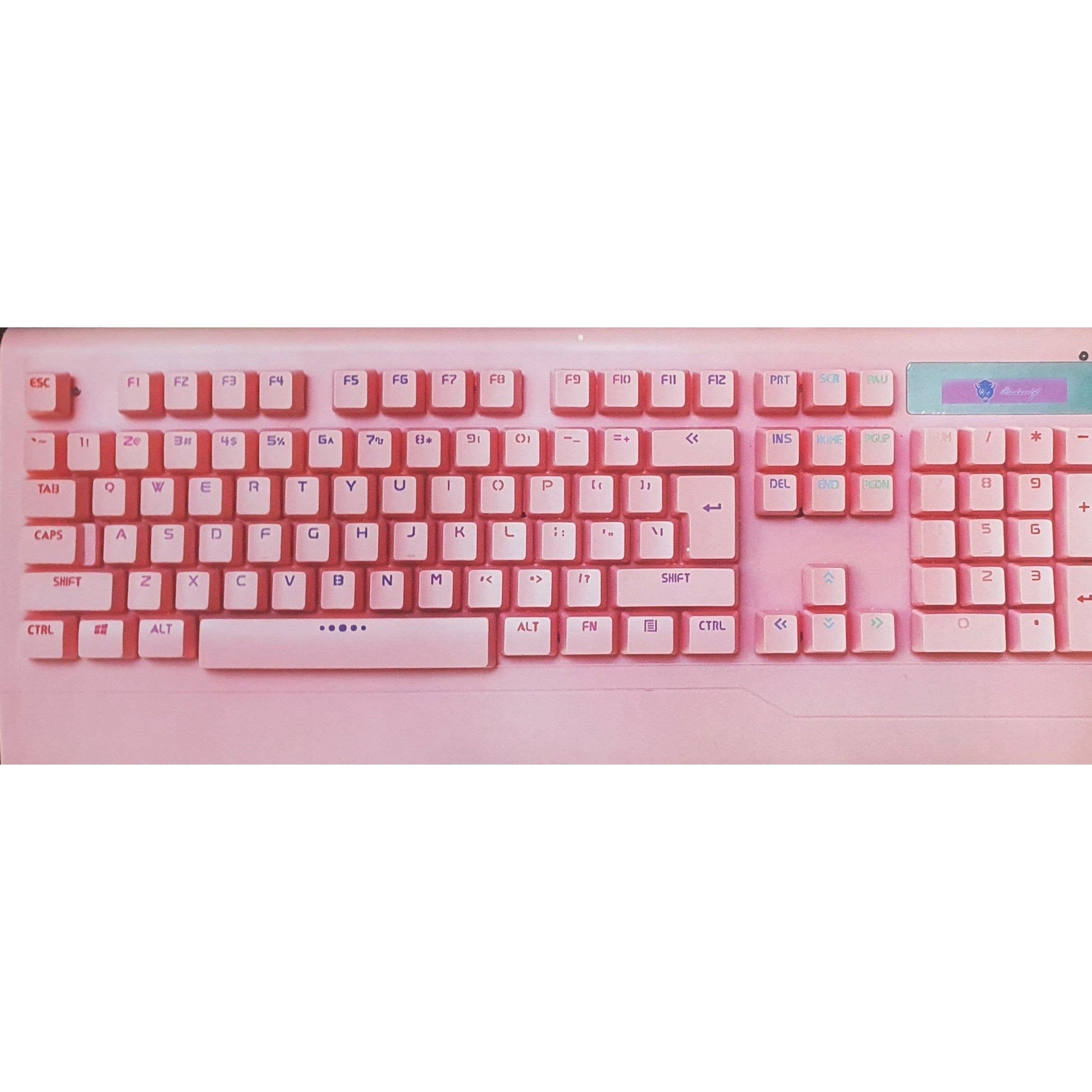 BADWOLF X-5000 PINK KEYBOARD | 6 MONTHS WARRANTY KEYBOARD – Makotek ...
