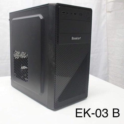 CASING BOSSTON EK-03B COATED | BLACK | M-ATX | PSU | 3 MONTHS WARRANTY ...