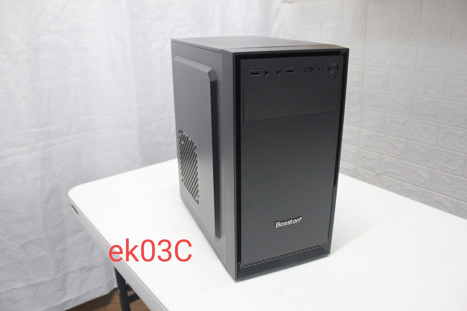 CASING BOSSTON EK-03C COATED | M-ATX | PSU | BLACK CASE – Makotek ...