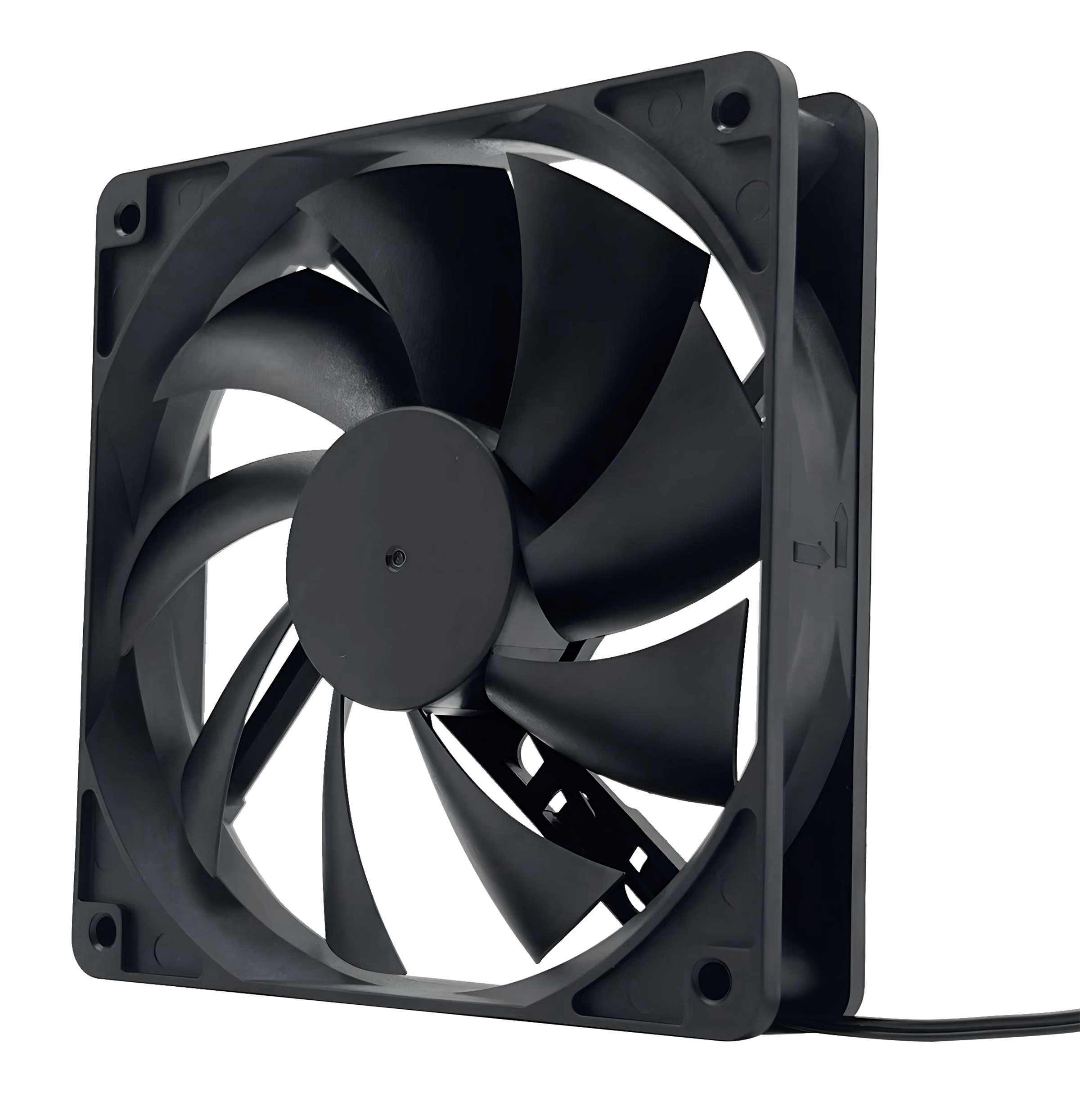 COOLMAN SINGLE FAN 12CM | 4-PIN MOLEX CONNECTOR | BLACK | 6 MONTHS WAR ...