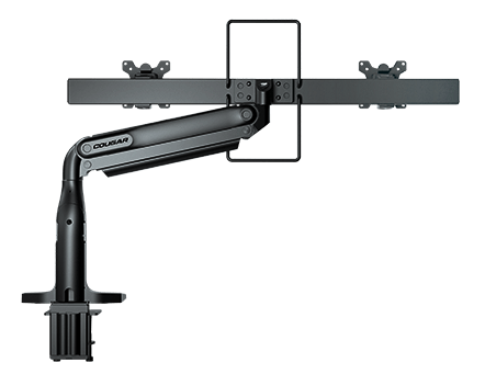 COUGAR DUO35 HEAVY-DUTY DUAL MONITOR ARM – Makotek Computer Sales Inc
