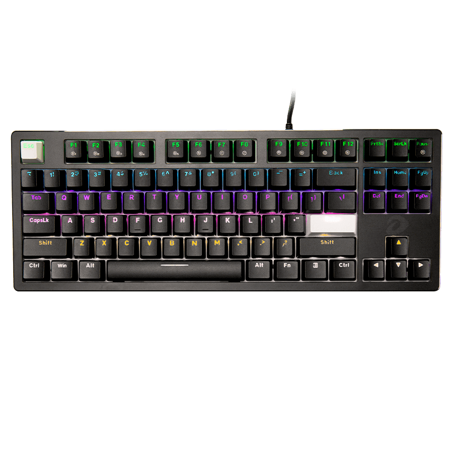 DAREU EK87 V2 BLK MECHANICAL KEYBOARD | RGB | BLUE SWITCH | 2 SIDES RG ...