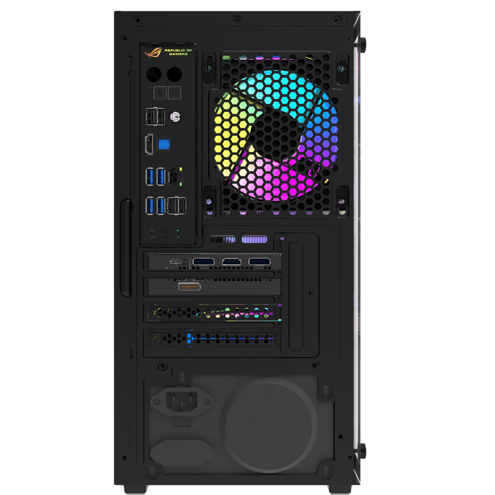 DARKFLASH M305 | BLACK | M-ATX- ITX| SUPPORTS UP TO 7 120MM FANS | TEM ...