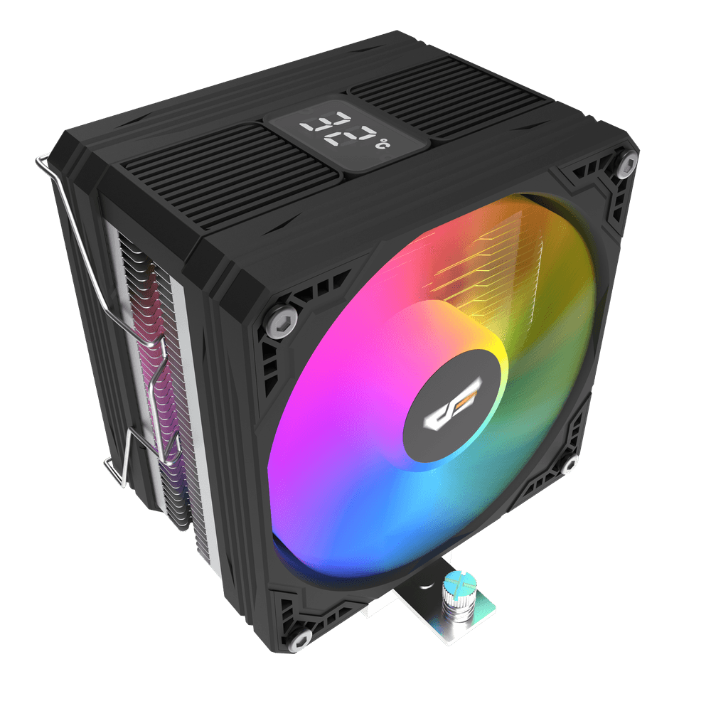 DARKFLASH M400 PLUS | BLACK | DIGITAL DISPLAY TOWER | 4 HEAT PIPES | L ...