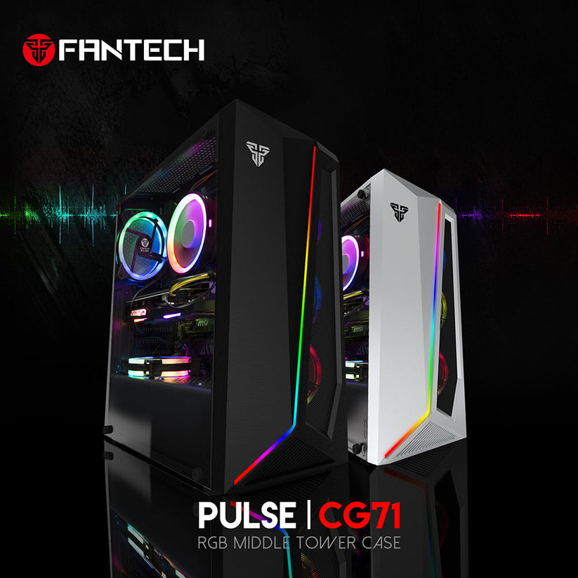 FANTECH CG71 PULSE B | ATX | 15 RGB SPECTRUM | 8 * 120SE PC CASE ...