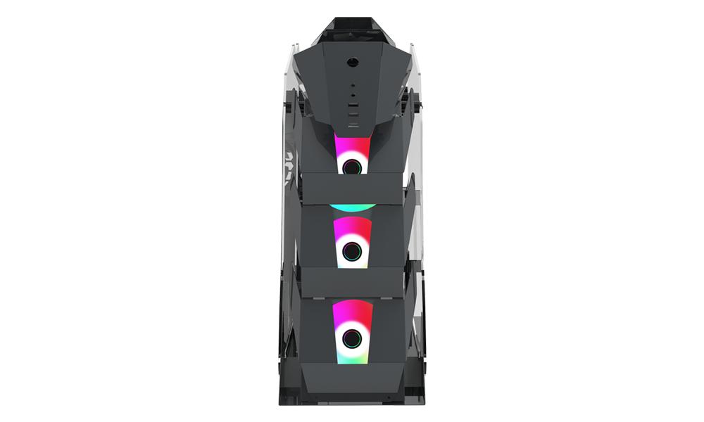 FANTECH CGX7 COBALT BLACK DUAL TEMPERED GAMING CASE – Makotek Computer ...