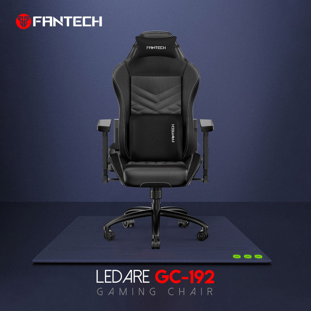 FANTECH LEDARE GC-192 BLACK GAMING CHAIR – Makotek Computer Sales Inc