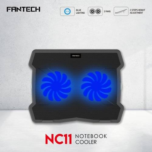 FANTECH NC11 LAPTOP COOLER | TWO FAN SUITABLE FOR 9-15.6" LAPTOP | 2 S ...