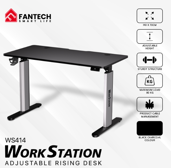 FANTECH WS414 ADJUSTABLE RISING DESK |STURDY STRUCTURE WITH PRODUCT CA ...