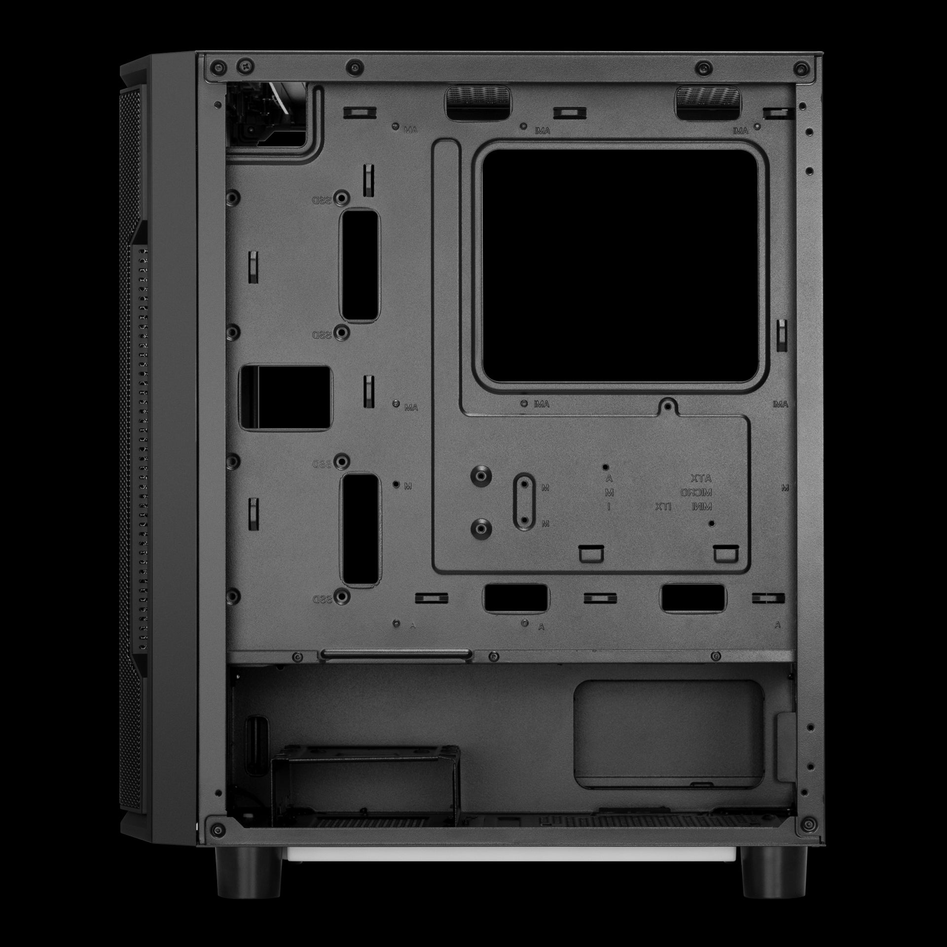 GAMDIAS ATHENA M6 LITE | ATX | MESH FRONT | TEMPERED GLASS | BLACK PC ...