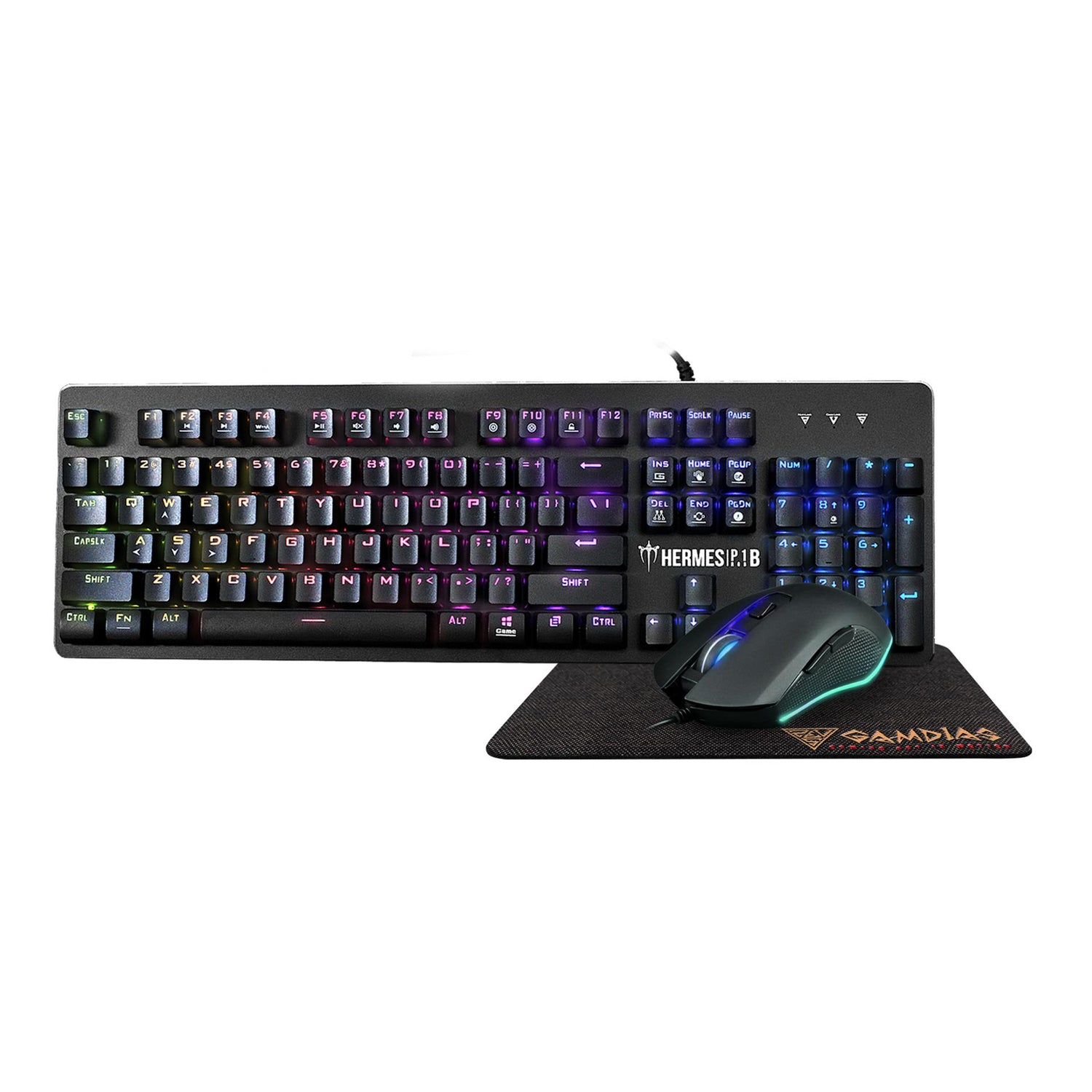 GAMDIAS HERMES P1B 3-IN-1 RGB COMBO – Makotek Computer Sales Inc