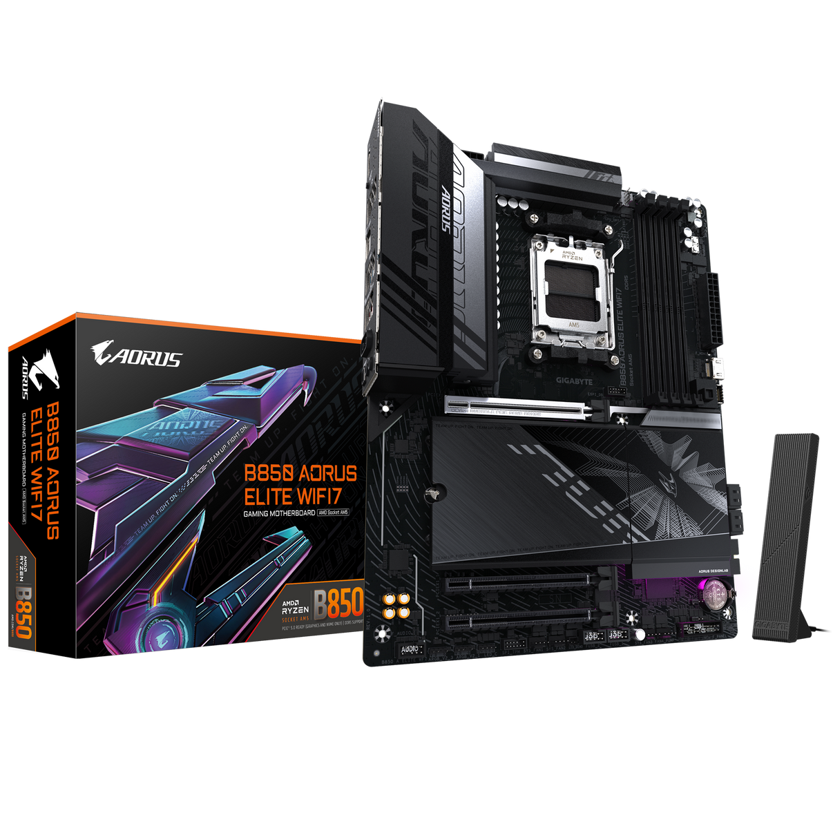 GIGABYTE GA-B850-A-ELITE-WF7 AMD SOCKET AM5 | SUPPORTS: RYZEN 9000, 80 ...