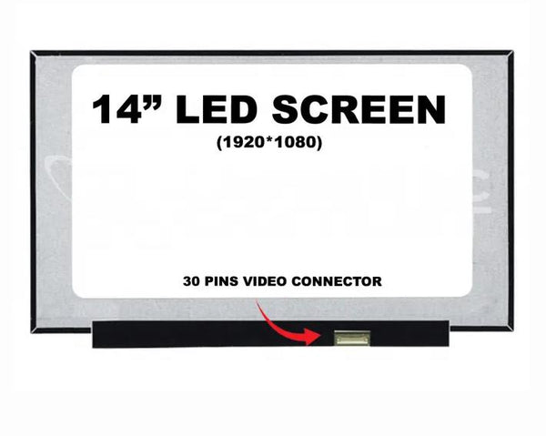 HP LCD SREEN 14" 30 PINS BORDERLESS FHD LAPTOP LCD – Makotek Computer ...