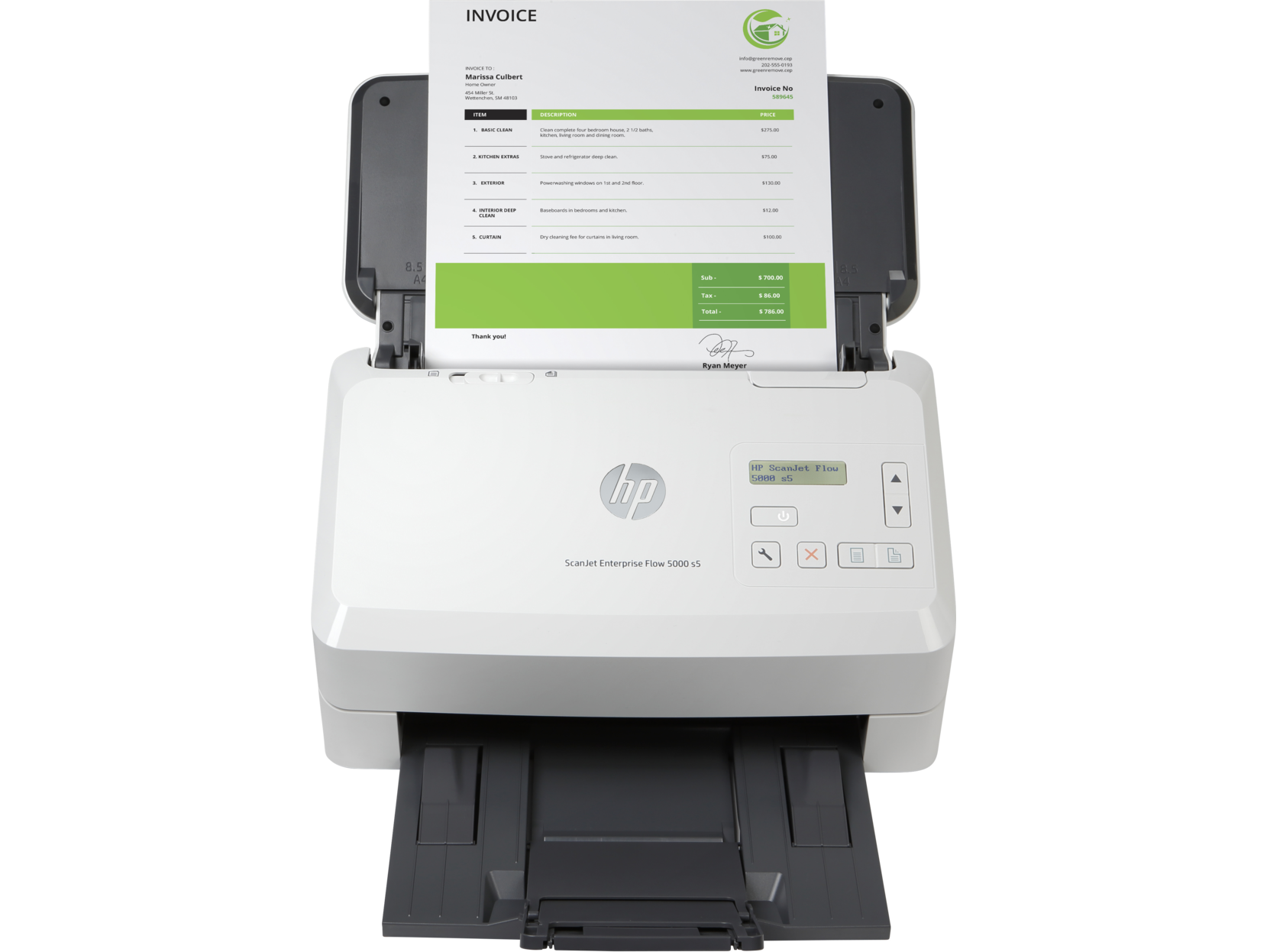 HP SCANJET ENTERPRISE FLOW 5000 S5 SCANNER | 600 x 600 DPI | SHEETFED ...