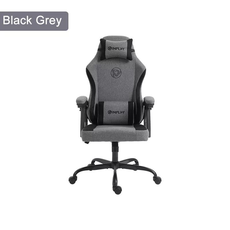 INPLAY FOX F5-B BLACK-GREY | FRABRIC MATERIAL GAMING CHAIR – Makotek ...