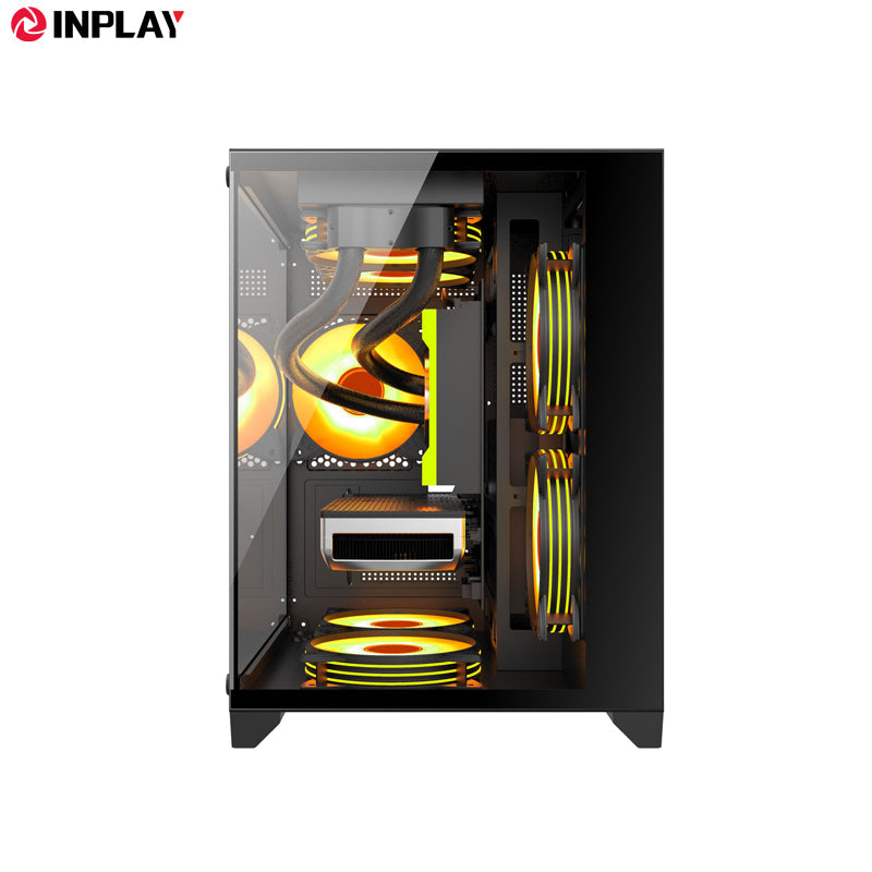 INPLAY INPLAY SEAVIEW S100 B | M-ATX | 4 PCI-E SLOTS | TEMPERED GLASS ...