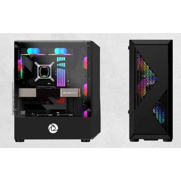INPLAY METEOR 06 | BLACK | MESH FRONT | TEMPERED GLASS | PC CASE ...
