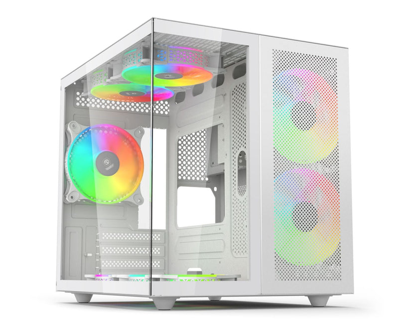 INPLAY PAVILLION WHITE MICRO ATX | ITX | HDD*2 | SSD*2 | WHITE PC CASE ...