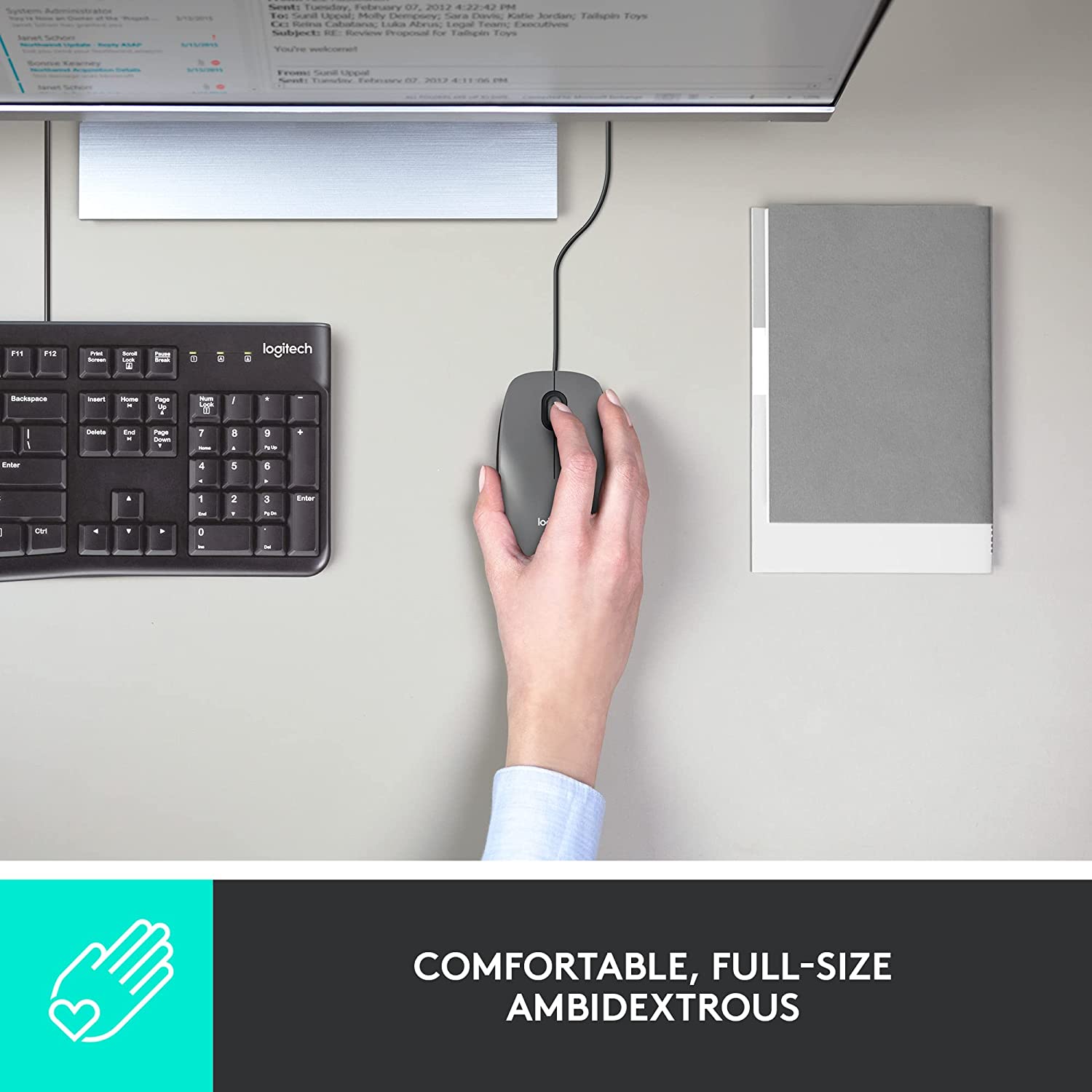 LOGITECH M100 - BLACK - USB - AP - ARCA CLAMSHELL M100R MOUSE | 6 MONT ...