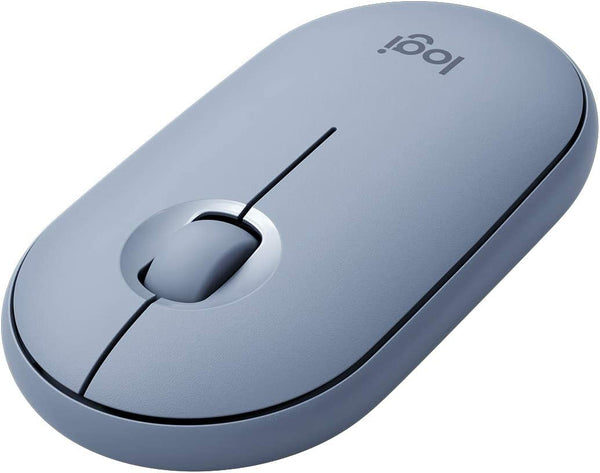 LOGITECH M350 PEBBLE WIRELESS BLUE GRAY MOUSE | 6 MONTHS WARRANTY | MO ...