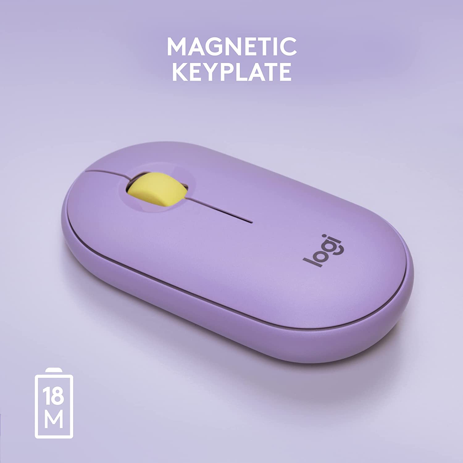LOGITECH M350 PEBBLE WIRELESS LAVENDER LEMONADE MOUSE | 6 MONTHS WARRA ...