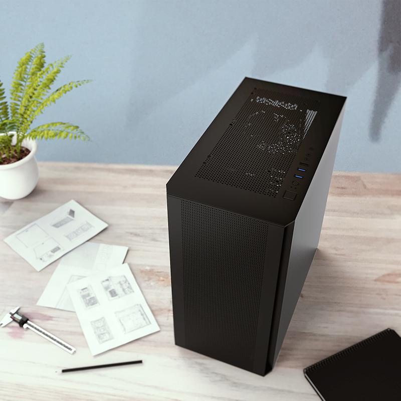 MONTECH AIR 100 ARGB BLACK MATX WITH 4X ARGB FAN CASE – Makotek ...