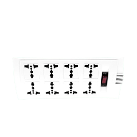 OMNI WEU-108-PK UNIVERSAL OUTLET 8-GANG WITH SWITCH 10A EXTENSION CORD ...