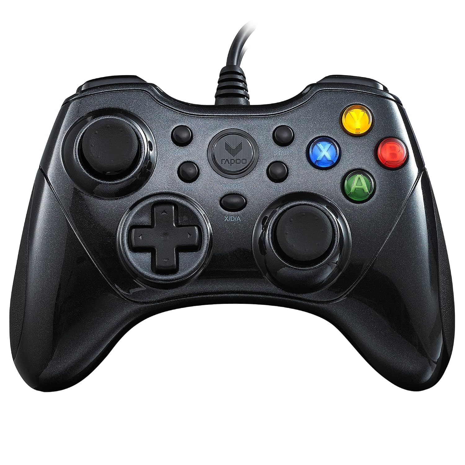 RAPOO V600 ELECTRIC VIBRATION GAMEPAD BLACK – Makotek Computer Sales Inc