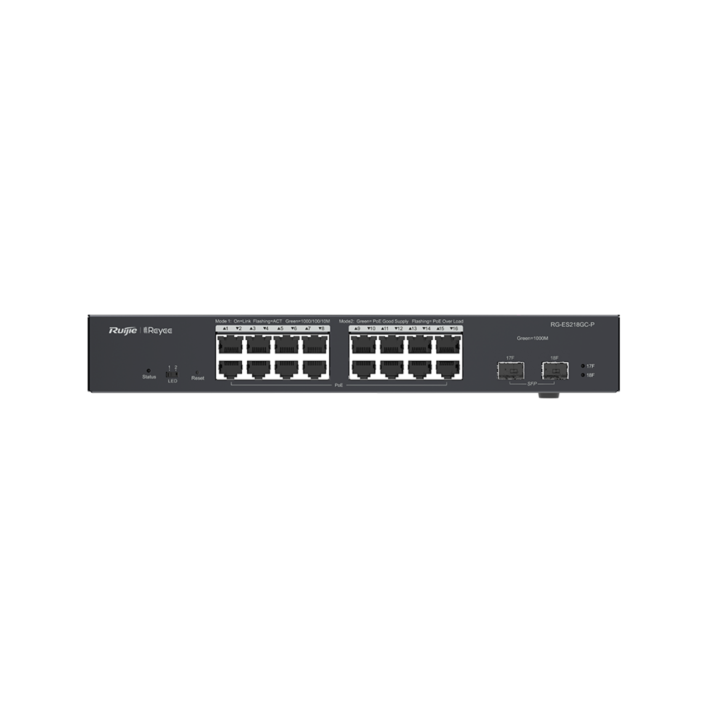 RUIJEE REYEE RG-ES218GC-P 18 PORTS GIGABIT SMART CLOUD MANAGED POE SWI ...