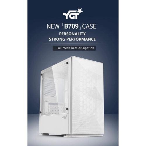 YGT B709 WHITE M-ATX MESH - TG GAMING CHASSIS – Makotek Computer Sales Inc