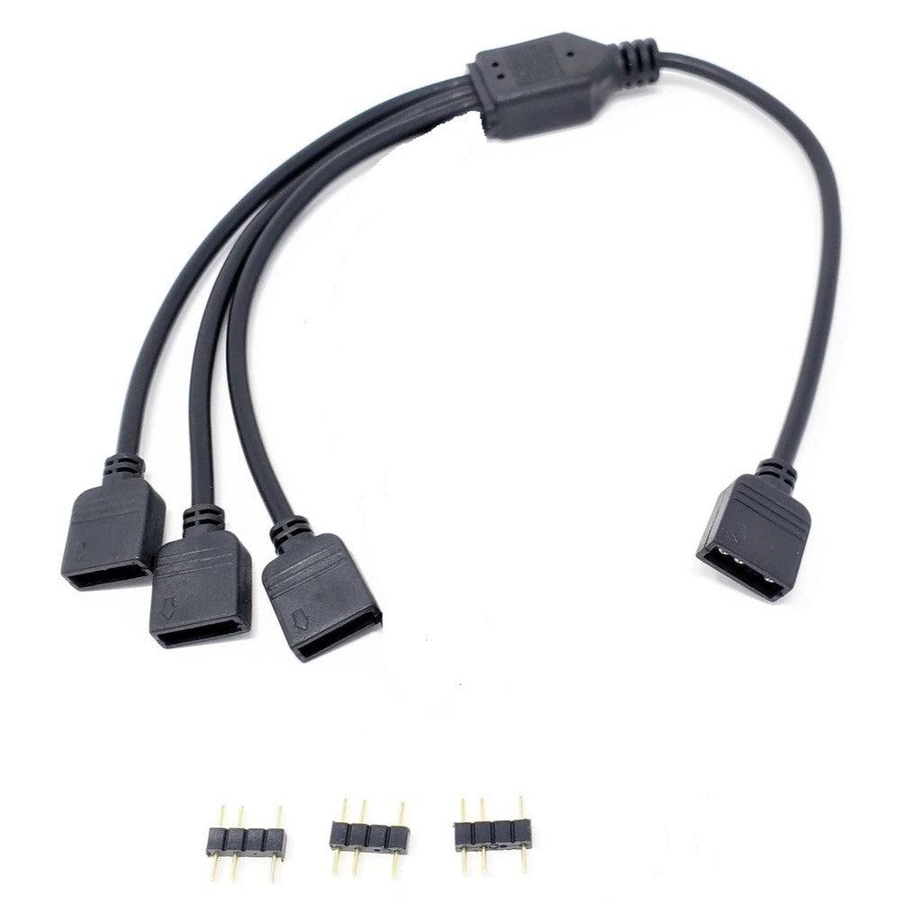 ARGB 3 SPLITTER EXTENSION CABLE 5V 3 PIN LED FOR ARGB / LED STRIPS ...