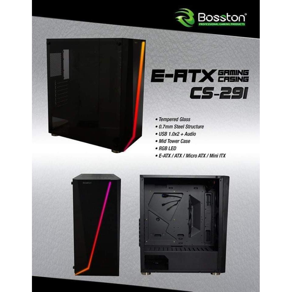 BOSSTON E-ATX CS-291 GAMING CASE – Makotek Computer Sales Inc