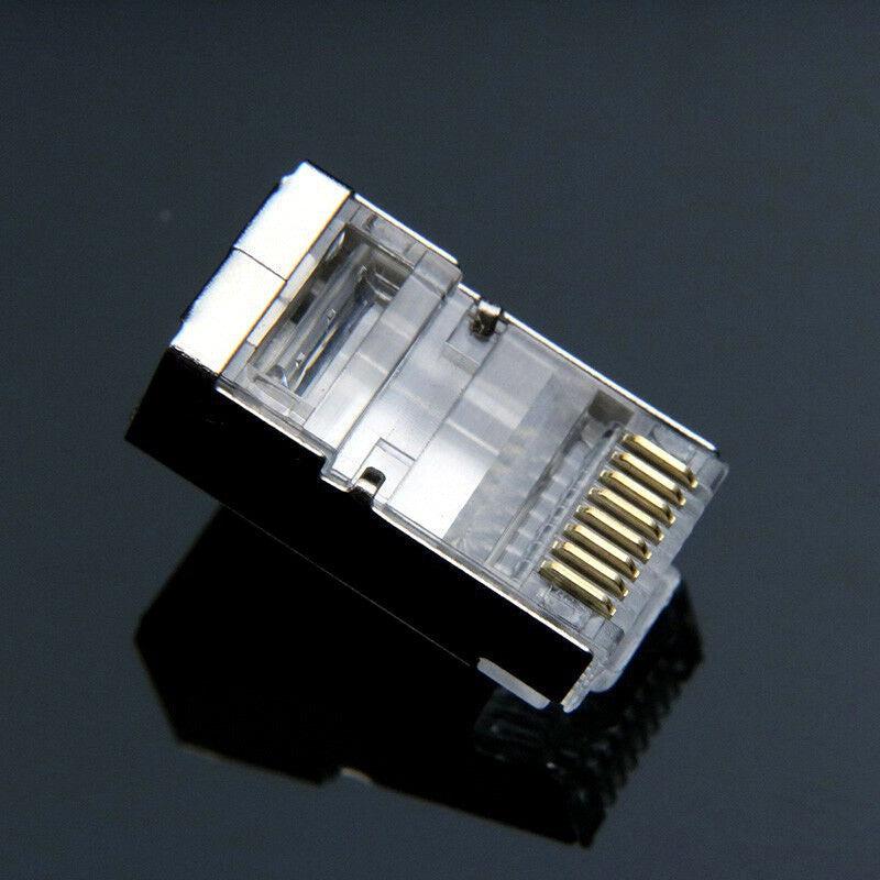 COMLINK RC-EZM100 PASSTHRU EZ RJ45 CONNECTOR | METAL SHIELDED PER PIEC ...