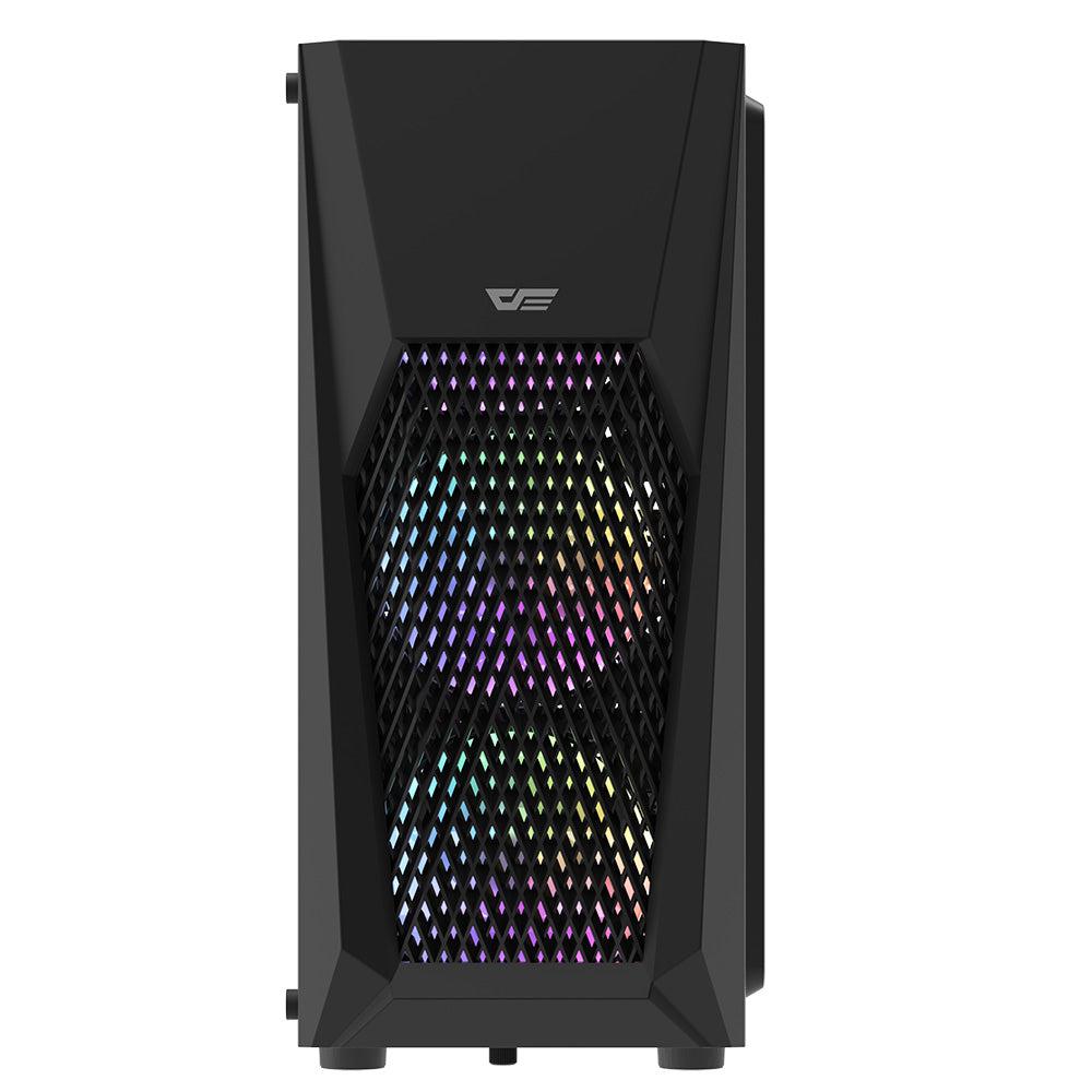 DARKFLASH DK150 BLACK WITH 3PCS RAINBOW FAN PC CASE – Makotek Computer ...