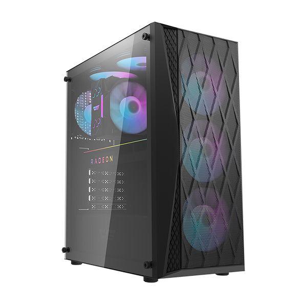 DARKFLASH DK352 MESH BLACK WITH 4PCS ARGB FANS ATX PC CASE – Makotek ...