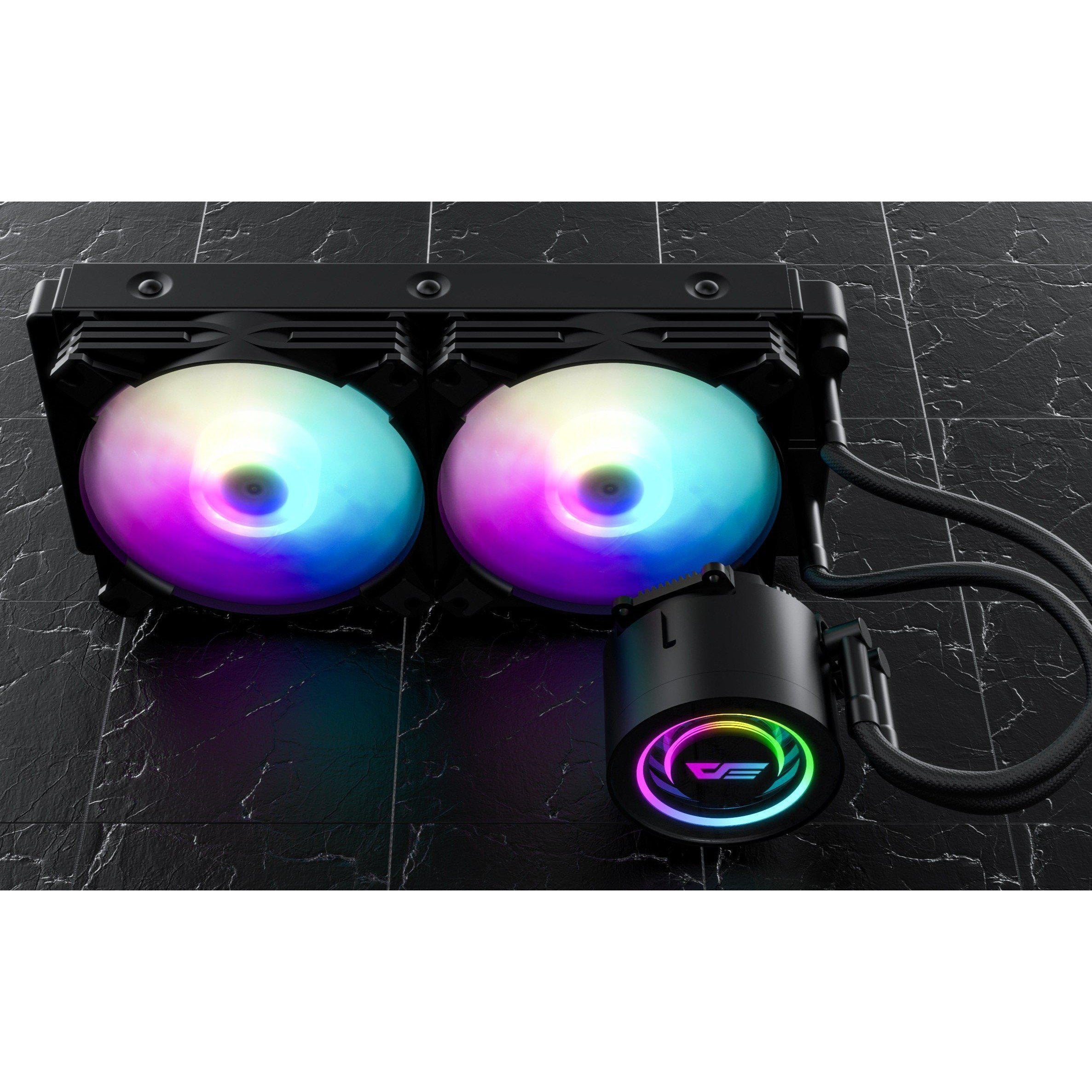 DARKFLASH DX 240 BLACK LIQUID COOLER – Makotek Computer Sales Inc