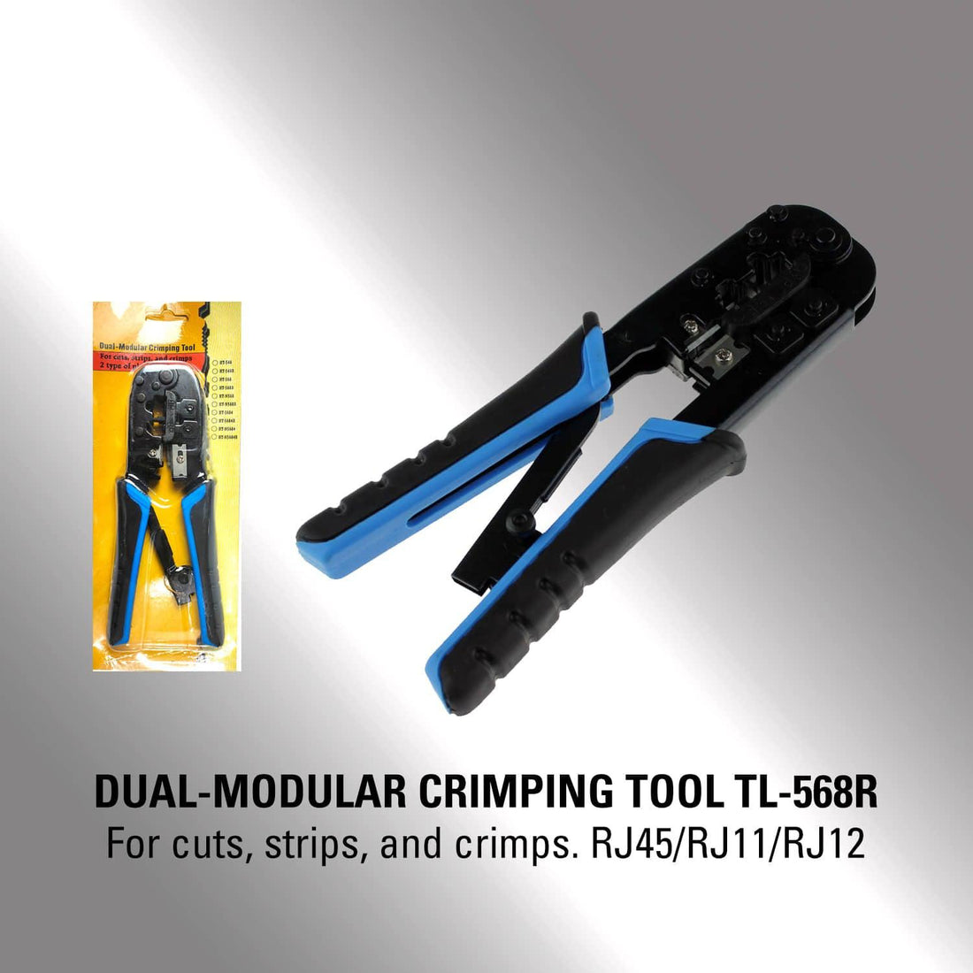 DUAL MODULAR TL-568R CRIMPING TOOL – Makotek Computer Sales Inc