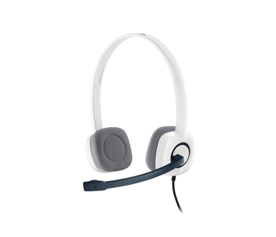 LOGITECH H150 STEREO HEADSET CLOUD WHITE – Makotek Computer Sales Inc