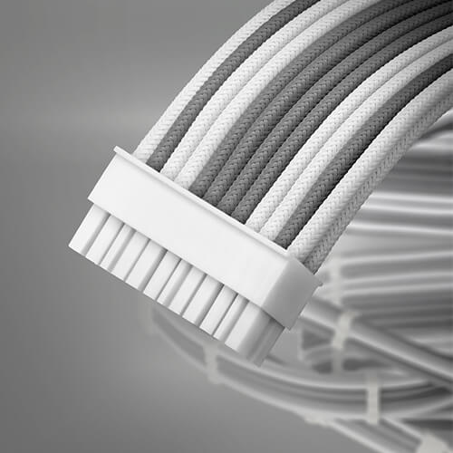 PC CABLE EXTENSION SLEEVES ORDINARY GREY/WHITE – Makotek Computer Sales Inc