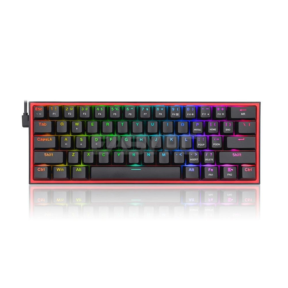 REDRAGON K617 FIZZ (BLACK) REMOVABLE KEYCAP RED SWITCH MECHANICAL KEYB ...